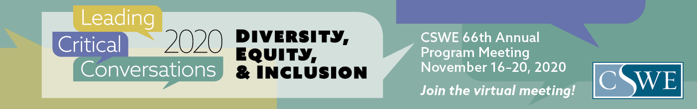 Council on Social Work Education (CSWE) - 2020 APM Tracks